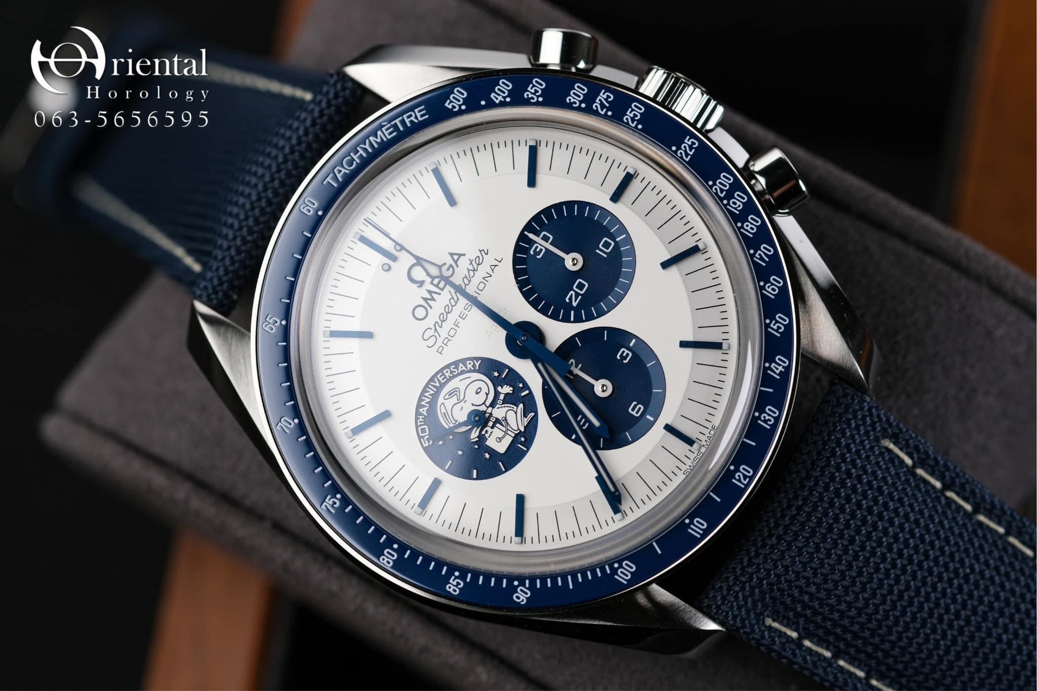 Omega Speedmaster Silver Snoopy Award 50th Anniversary - Oriental Horology