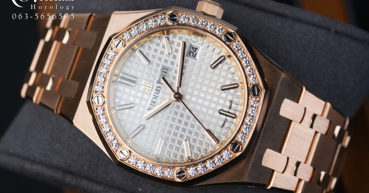 AP Royal Oak Rose Gold White Dial - Oriental Horology