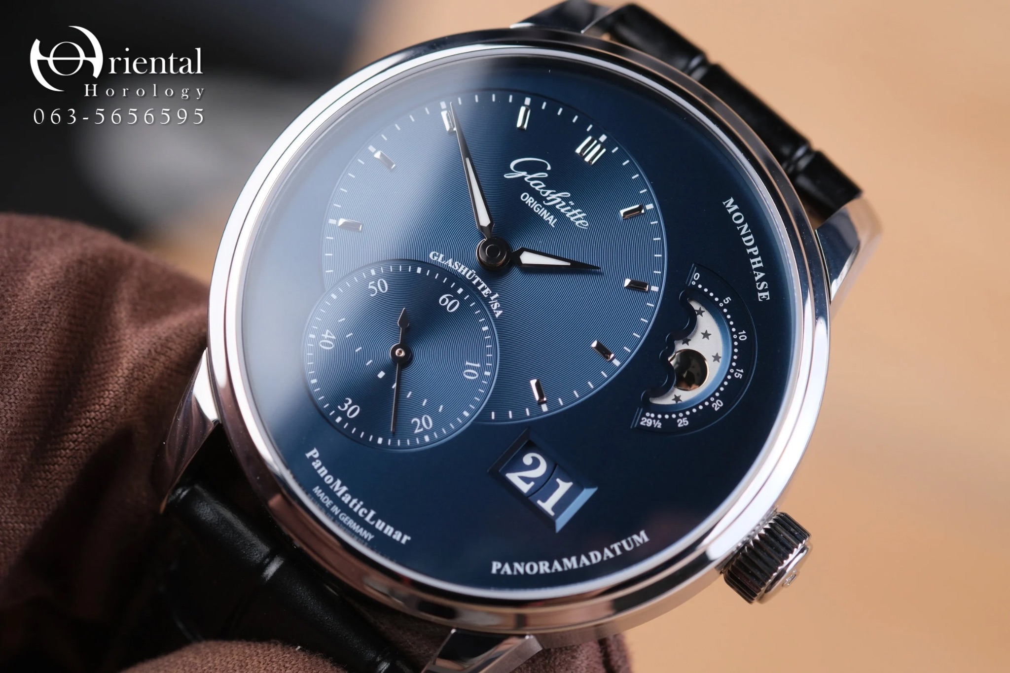 Glashütte Original PanoMaticLunar Blue Dial - Oriental Horology